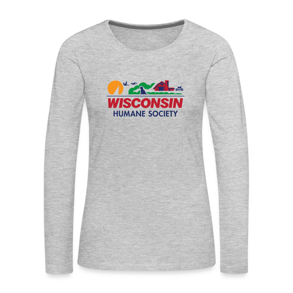 WHS License Plate Contoured Long Sleeve T-Shirt – Wisconsin Humane Society