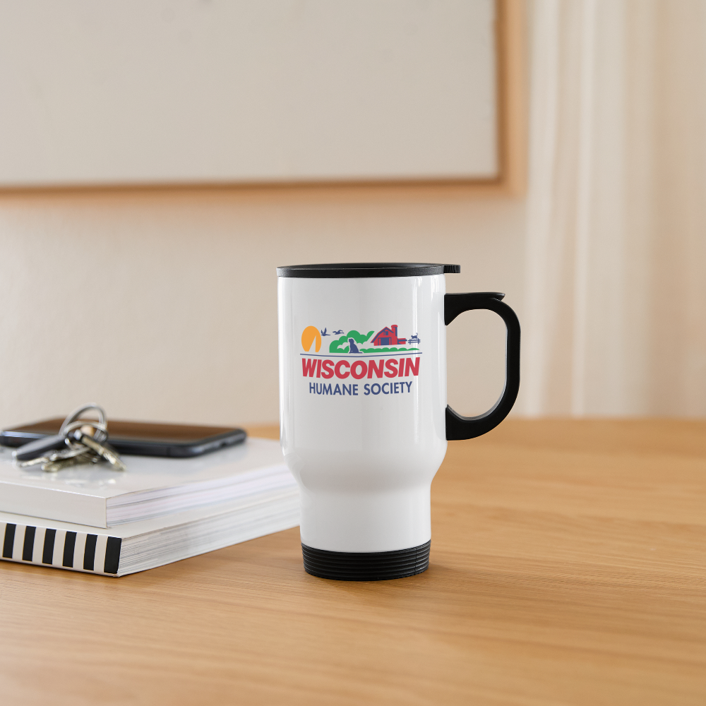 WHS License Plate Travel Mug – Wisconsin Humane Society